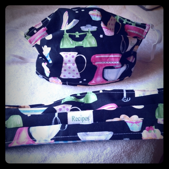 Hand Crafted | Accessories | Vintage Kitchens Themed Face Cover | Poshmark